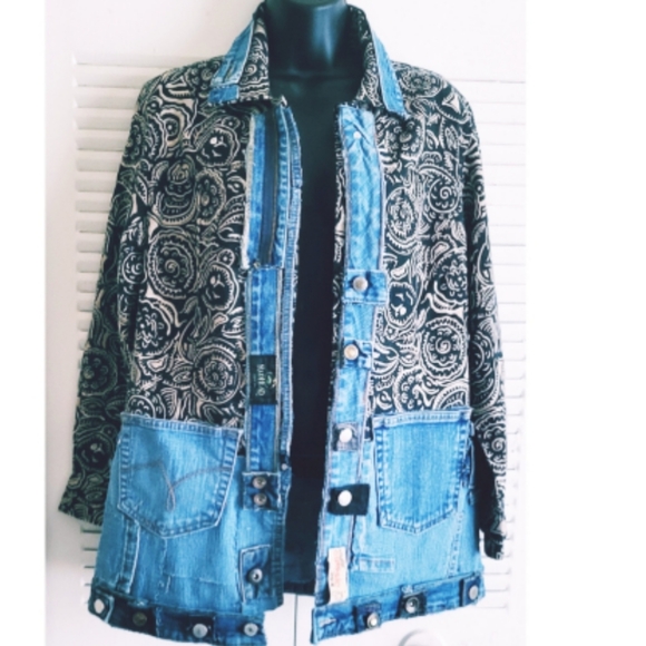 Jackets & Coats | Punk Rock Funky Denim Blazerjacket | Poshmark